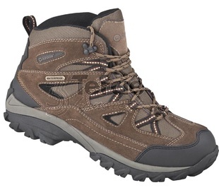 GROUND treková kotníková obuv, kombinace kůže + textilie, voděodolná ...